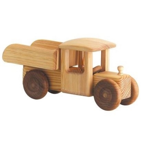 HOUT-DOE.NL | Duurzaam houten speelgoed. Grote vrachtauto kiepwagen Mercurius kopen? Bestel ...