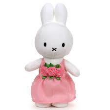 HOUT-DOE.NL | Duurzaam houten speelgoed. Nijntje 24 cm roze jurk met ...