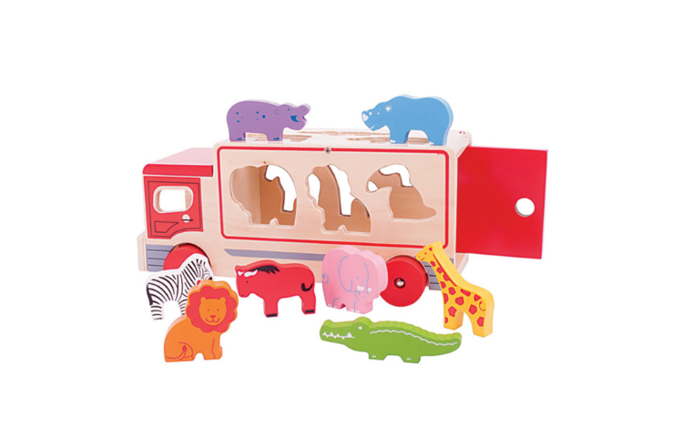 HOUT-DOE.NL | Duurzaam houten speelgoed. Houten Safari-sorteerwagen Bigjigs kopen? Bestel online ...