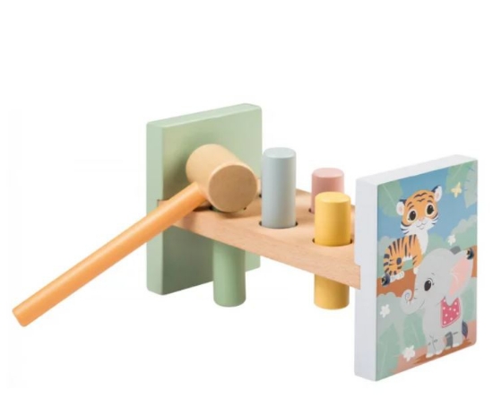 HOUT-DOE.NL | Duurzaam houten speelgoed. Hamerbank The wildies family Joueco kopen? Bestel ...