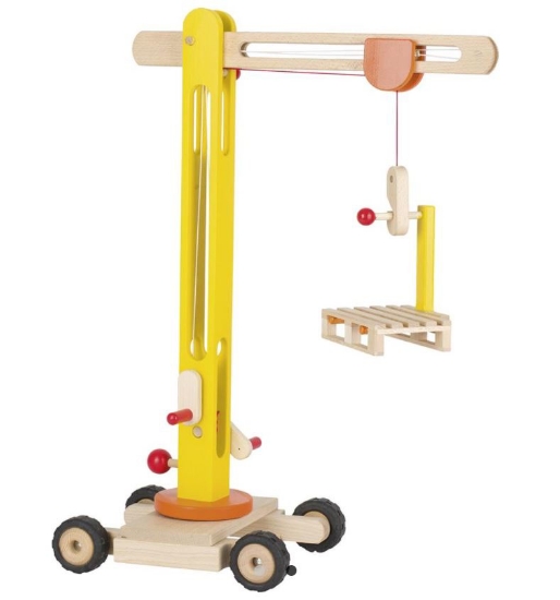 HOUT-DOE.NL | Duurzaam houten speelgoed. Houten Hijskraan Goki kopen? Bestel nu online | HOUT-DOE.NL